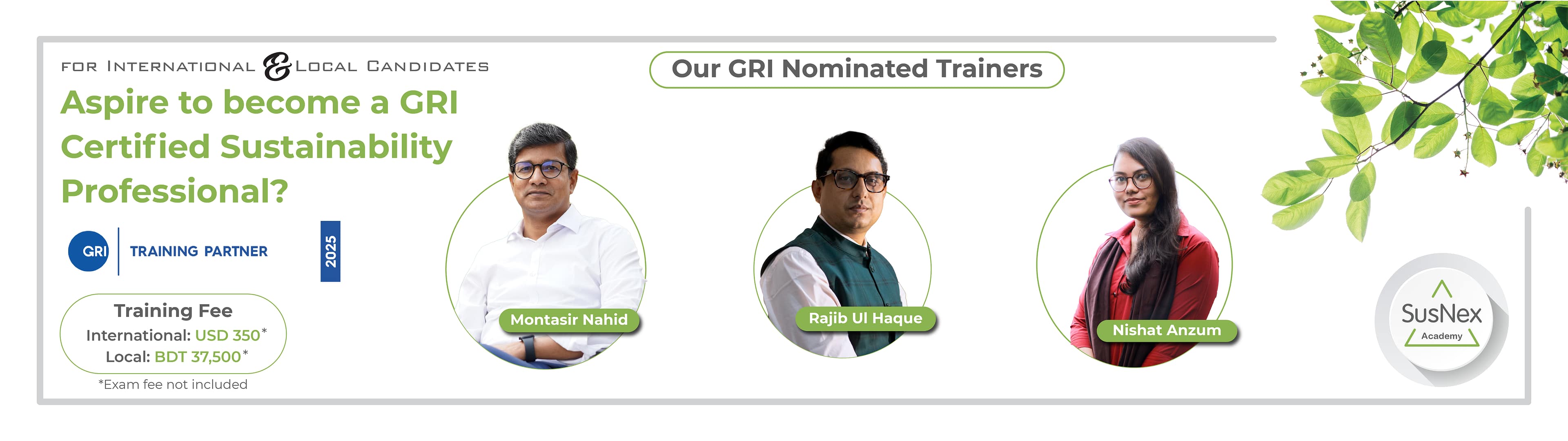 GRI Certified Training – SusNex Ltd